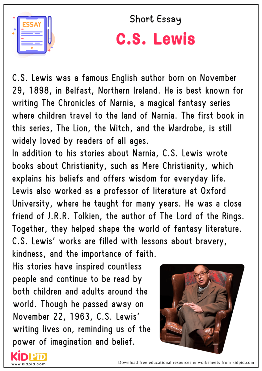 Essay - C.S. Lewis - Kidpid