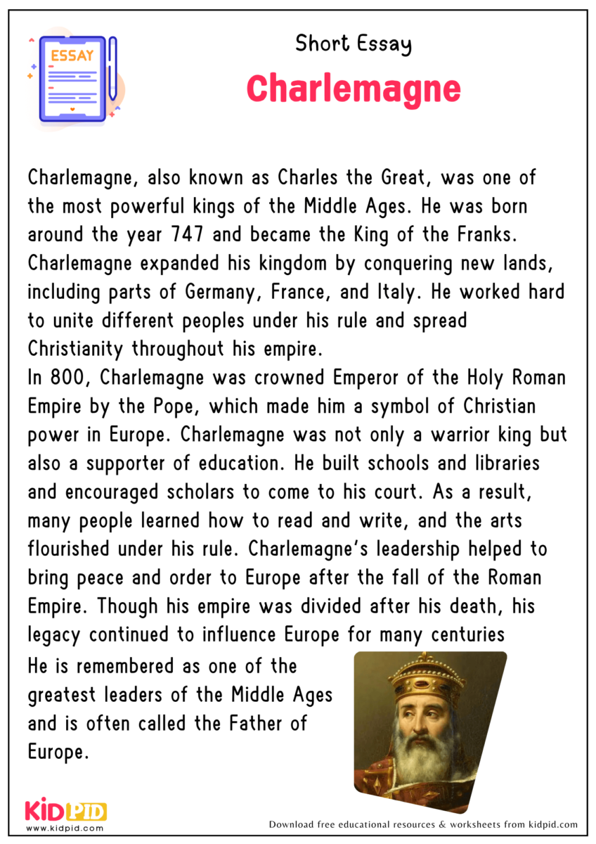 Essay - Charlemagne - Kidpid
