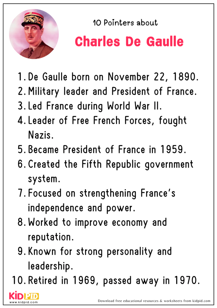 Essay - Charles De Gaulle - Kidpid