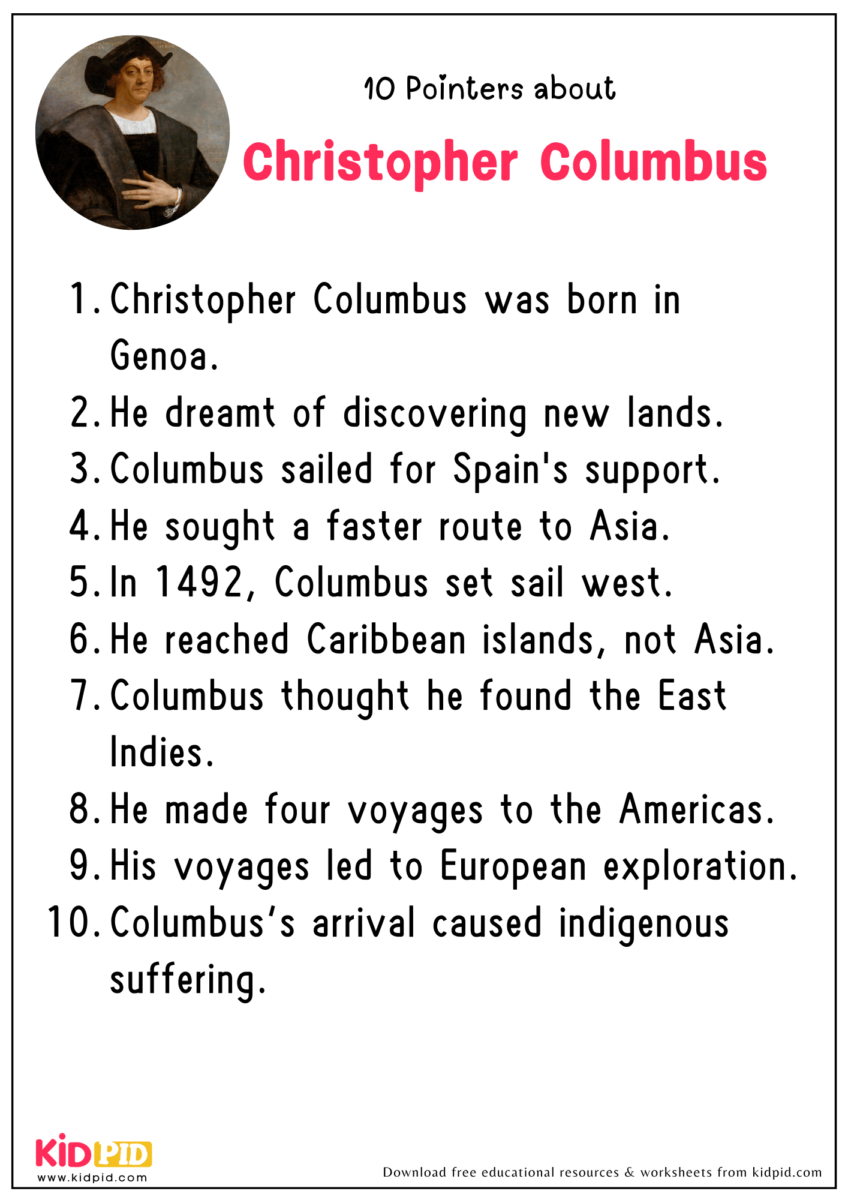 Essay - Christopher Columbus - Kidpid