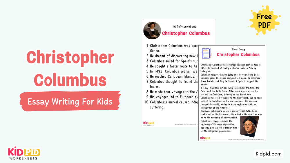 Essay - Christopher Columbus - Kidpid