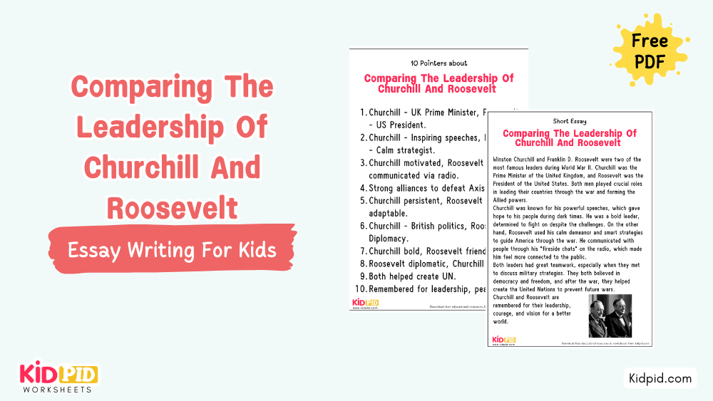 Essay - Comparing The Leadership Of Churchill And Roosevelt - Kidpid