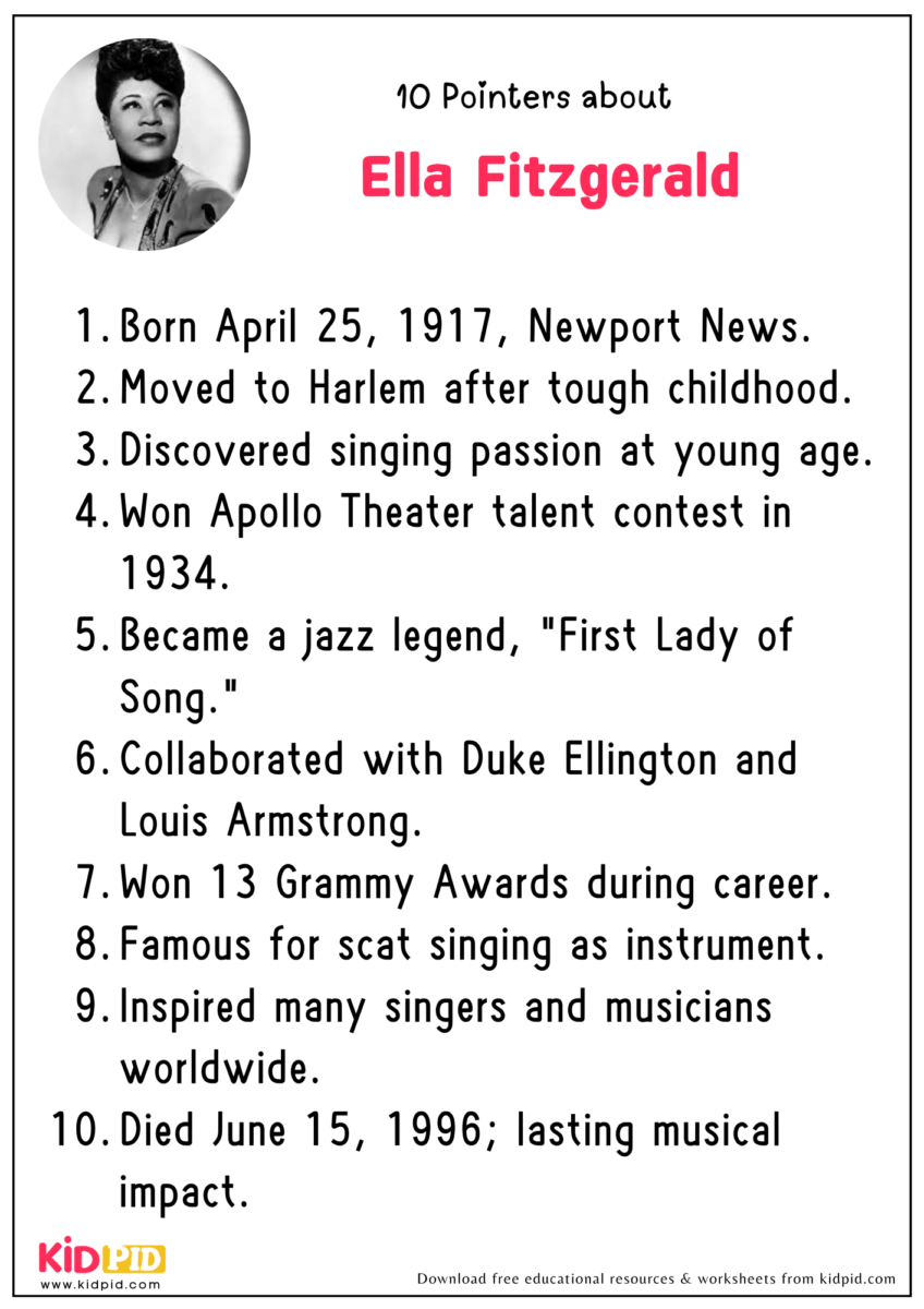 Essay - Ella Fitzgerald - Kidpid
