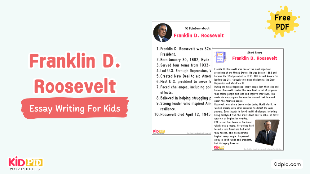 Essay - Franklin D. Roosevelt - Kidpid
