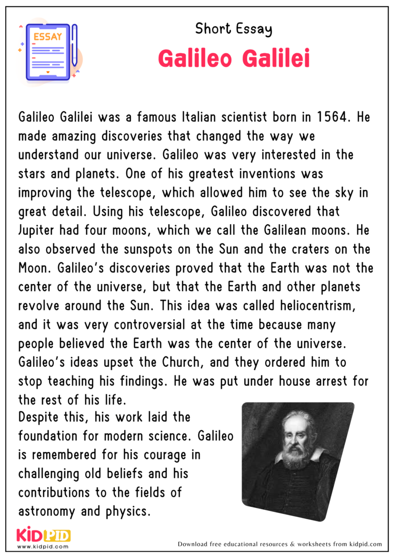 Essay - Galileo Galilei - Kidpid