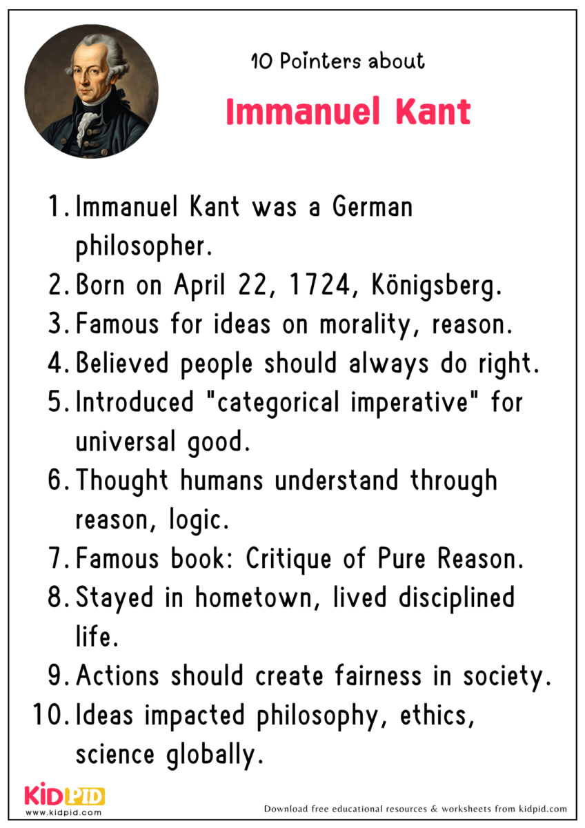 Essay - Immanuel Kant - Kidpid