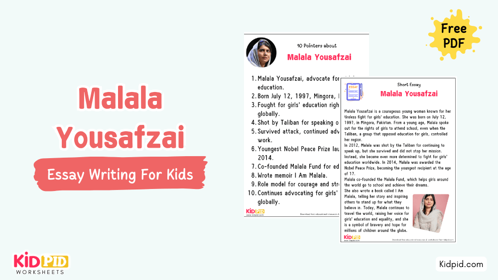 Essay - Malala Yousafzai - Kidpid