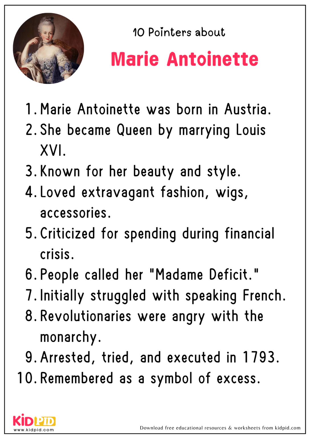 Essay - Marie Antoinette - Kidpid