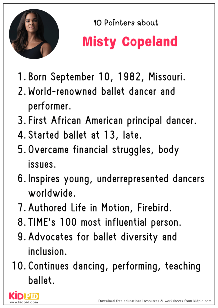 Essay - Misty Copeland - Kidpid