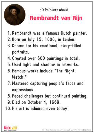 Essay - Rembrandt Van Rijn - Kidpid