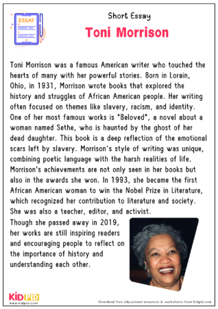 Essay - Toni Morrison - Kidpid