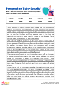 Paragraph on 'Cyber Security' - Kidpid