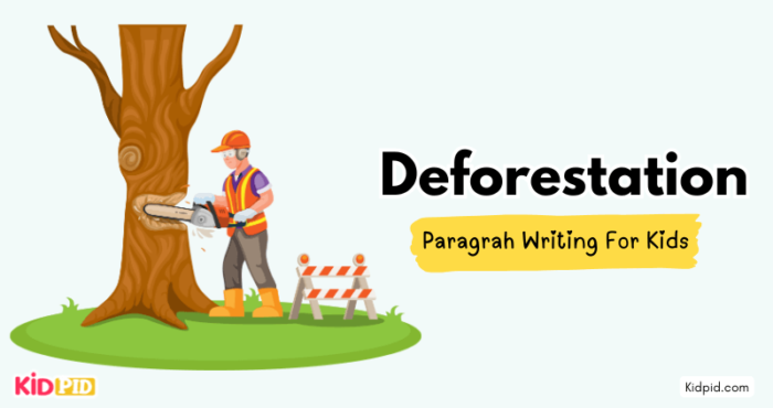Paragraph on 'Deforestation' - Kidpid