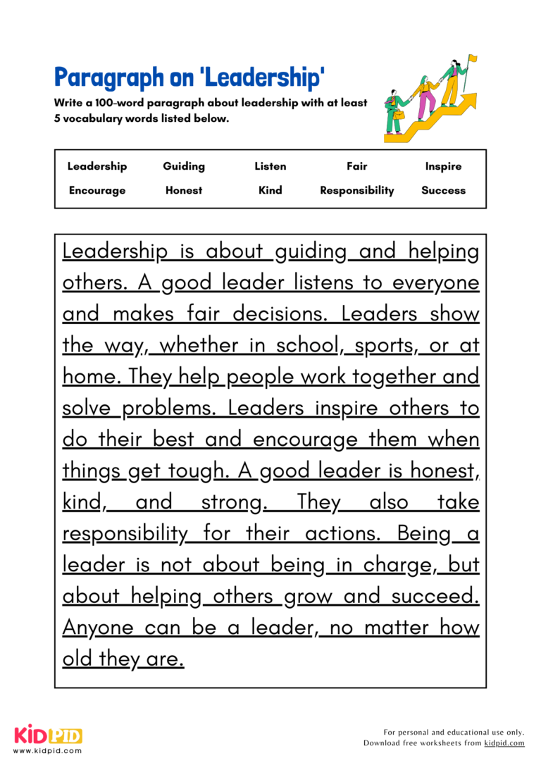 Paragraph on 'Leadership' - Kidpid