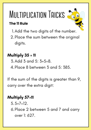 Multiplication Tricks for Faster Calculations - Kidpid