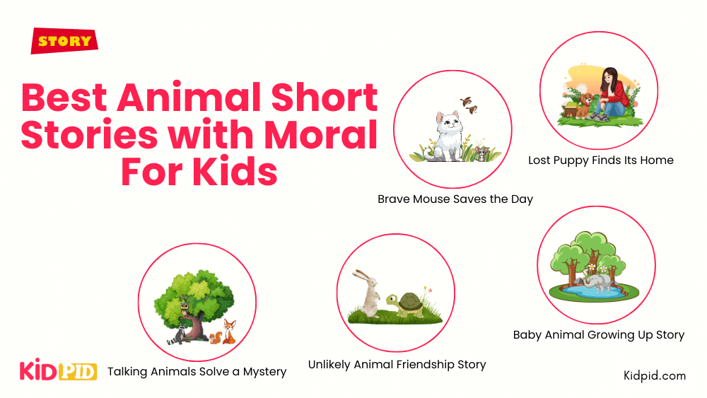 Best Animal Short Stories with Moral For Kids - Kidpid
