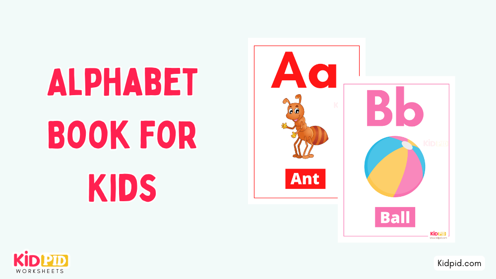 English Alphabet Vocabulary Book for Kids - Kidpid