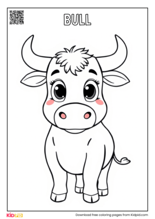 Farm Animal Coloring Page For Kids - Kidpid