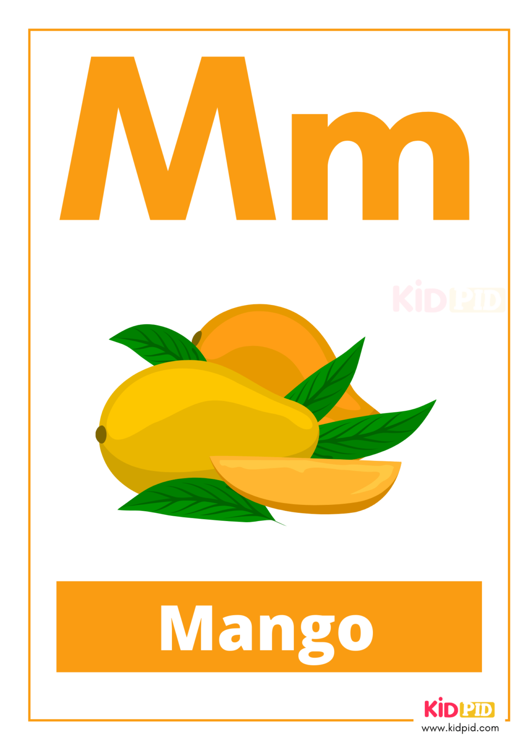 A to Z Fruits Alphabet Vocabulary Book - Kidpid