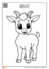 Farm Animal Coloring Page For Kids - Kidpid