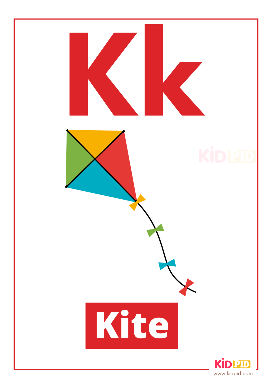 English Alphabet Vocabulary Book for Kids - Kidpid