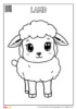 Farm Animal Coloring Page For Kids - Kidpid