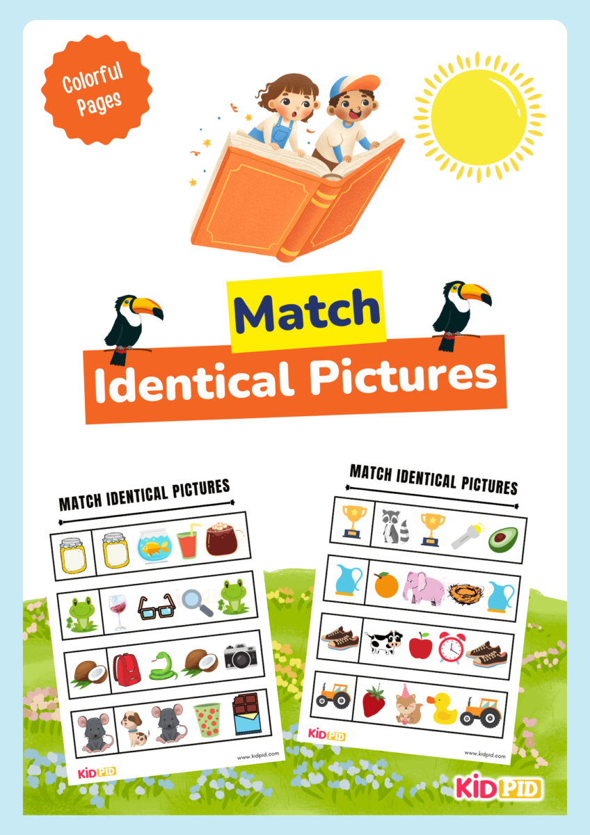 Match Identical Pictures Workbook - Kidpid