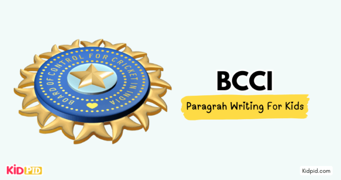 Paragraph on 'BCCI' - Kidpid
