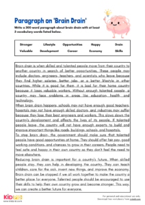 Paragraph on 'Brain Drain' - Kidpid