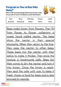 Paragraph on 'How do Bees Make Honey?' - Kidpid