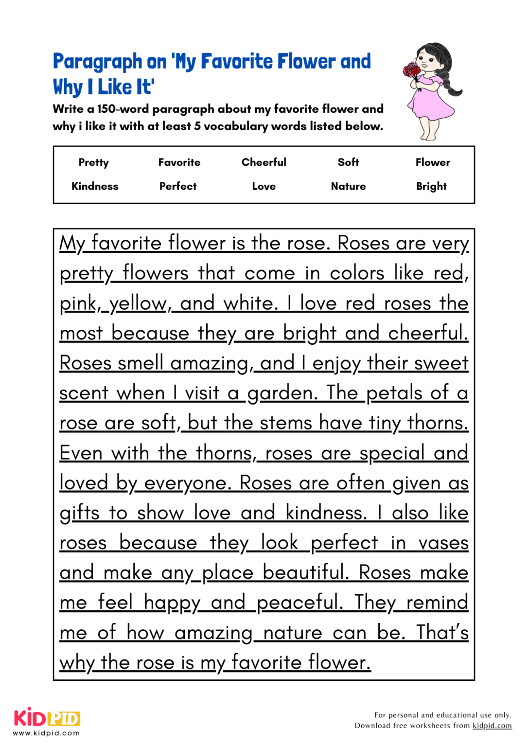 Paragraph on 'My Favorite Flower and Why I Like It' - Kidpid