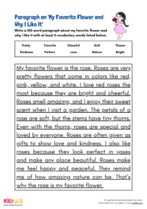 Paragraph on 'My Favorite Flower and Why I Like It' - Kidpid