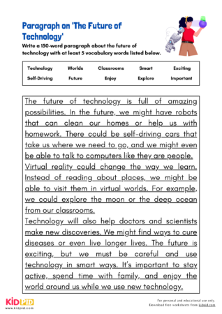 Paragraph on 'The Future of Technology' - Kidpid
