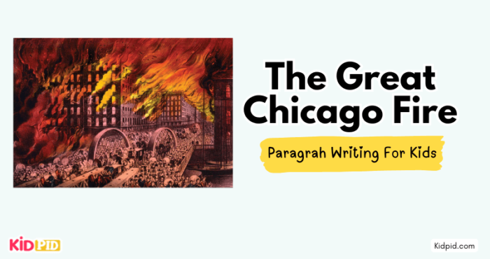 Paragraph on 'The Great Chicago Fire' - Kidpid