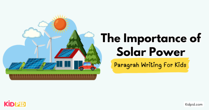 Paragraph on 'The Importance of Solar Power' - Kidpid