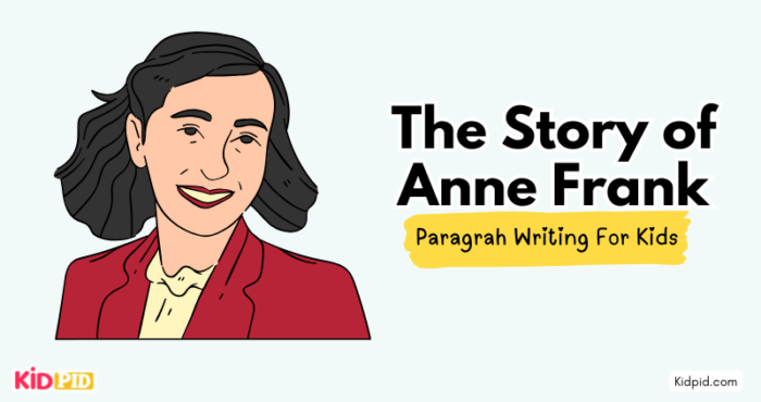 Paragraph on 'The Story of Anne Frank' - Kidpid