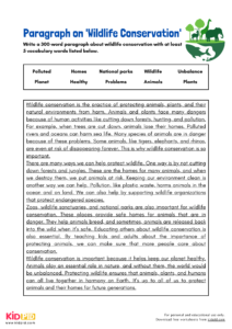 Paragraph on 'Wildlife Conservation' - Kidpid
