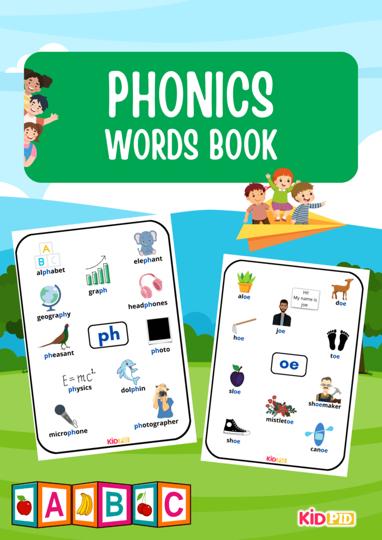 CVC Phonics Word Book - Kidpid