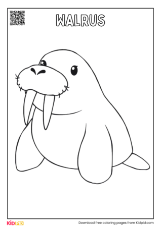 Polar Animals Coloring Pages for Kids - Kidpid