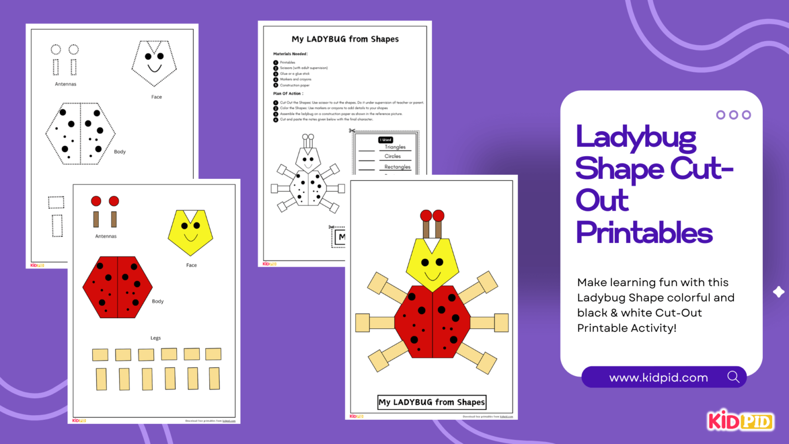 Animal Shape Cut Out Worksheets - Kidpid