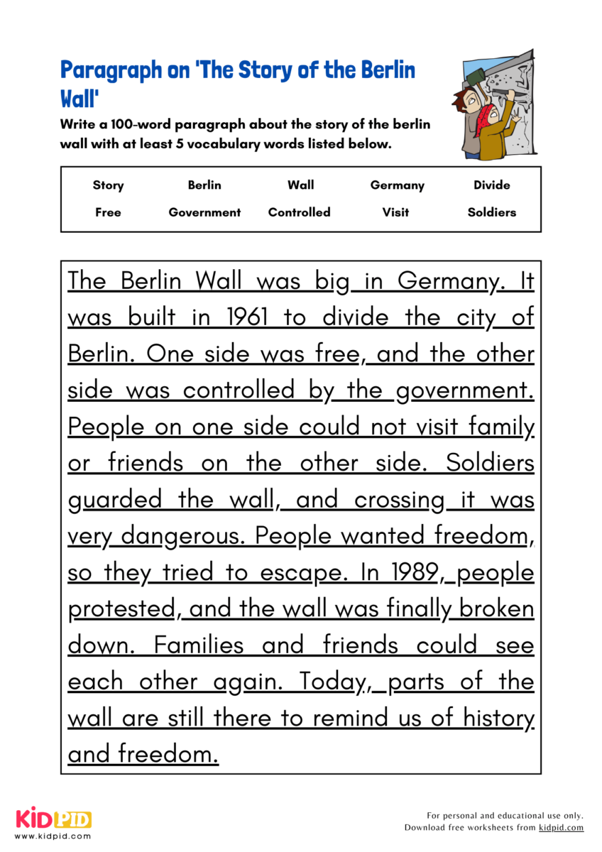 Paragraph on 'The Story of the Berlin Wall' - Kidpid