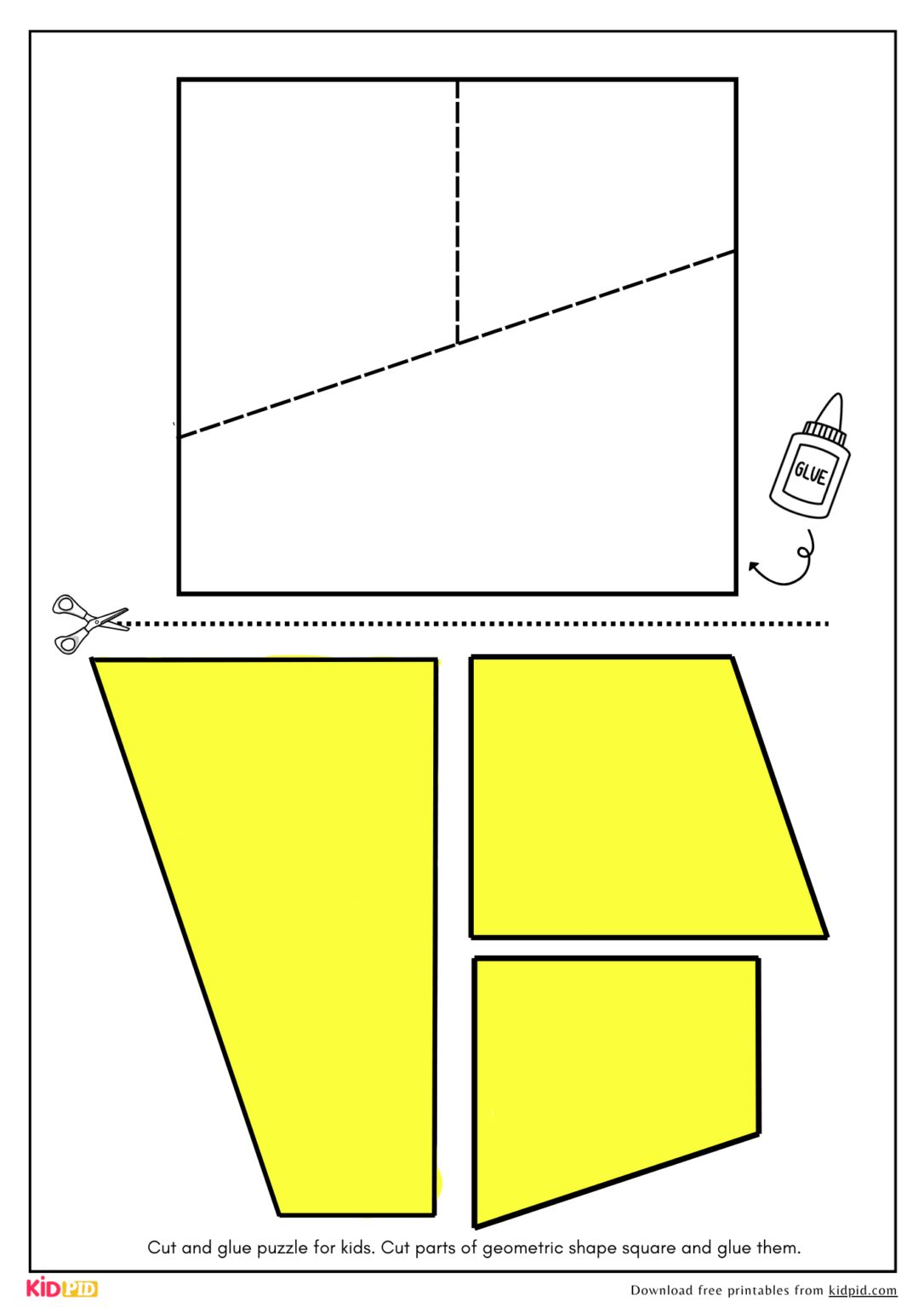 2D Shape Cut Out Printables - Kidpid