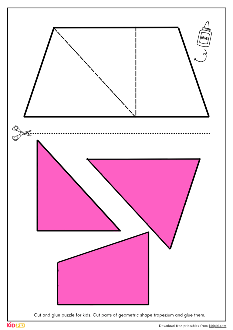 2D Shape Cut Out Printables - Kidpid