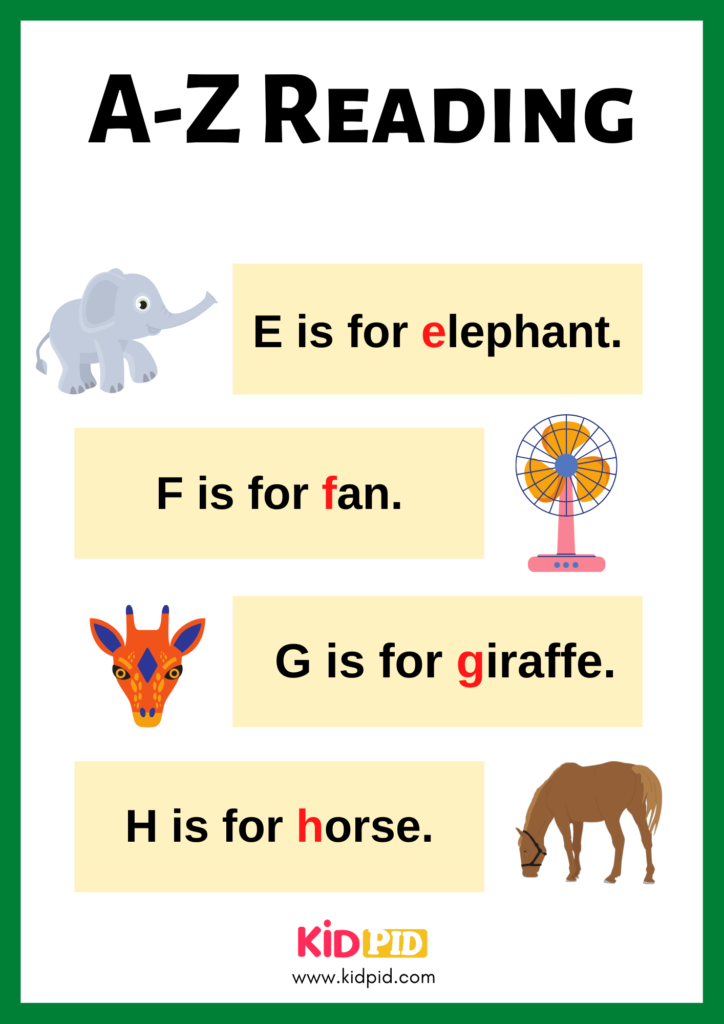 A-Z Reading Book For Kids - Kidpid