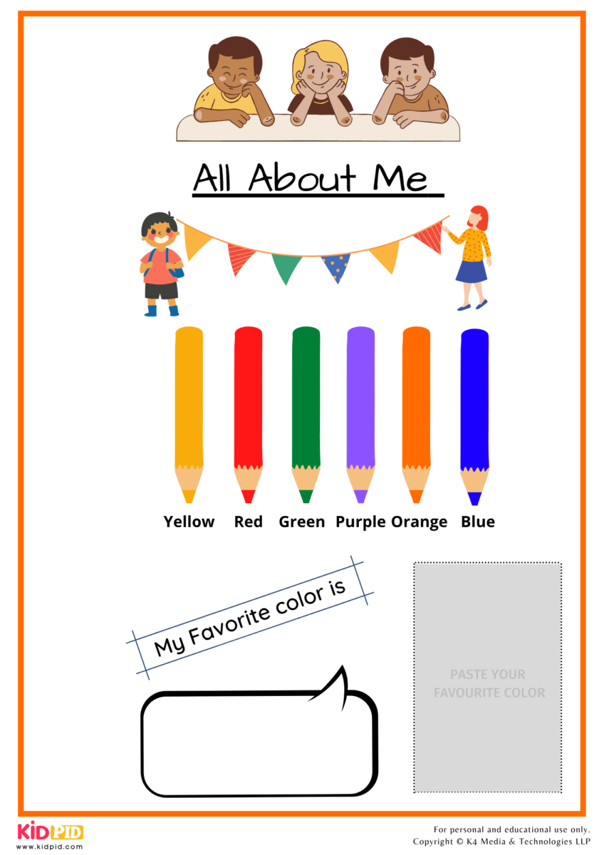 All About Me Workbook - Kidpid
