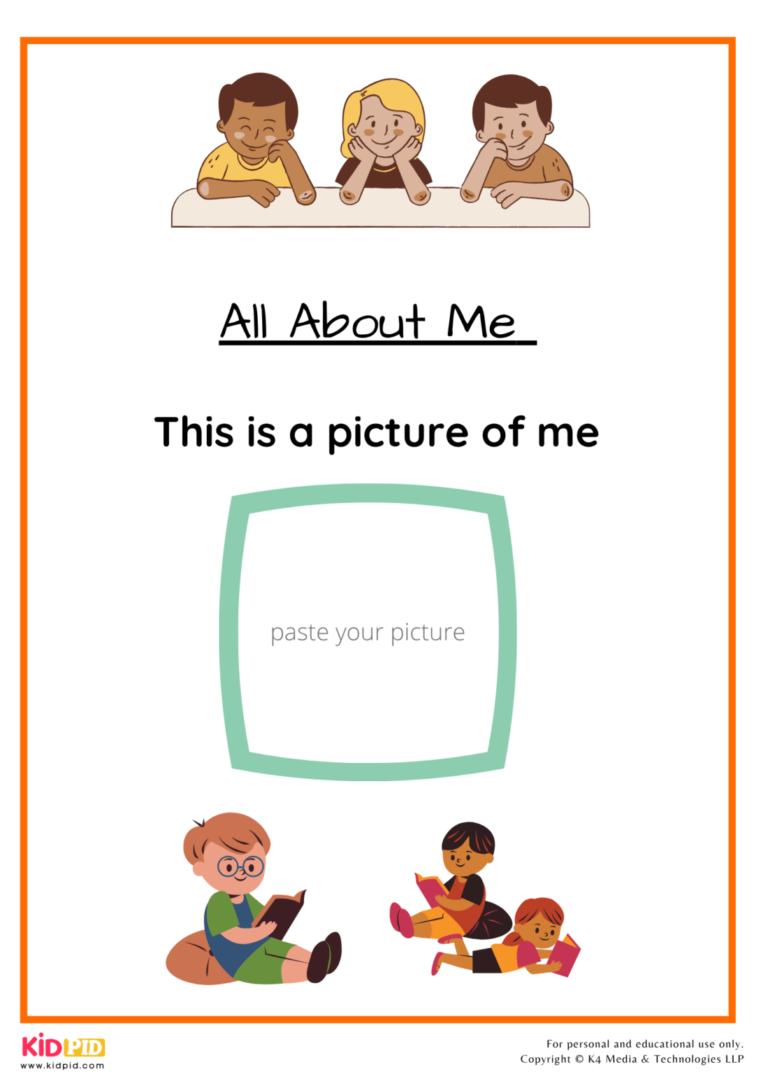 All About Me Workbook - Kidpid
