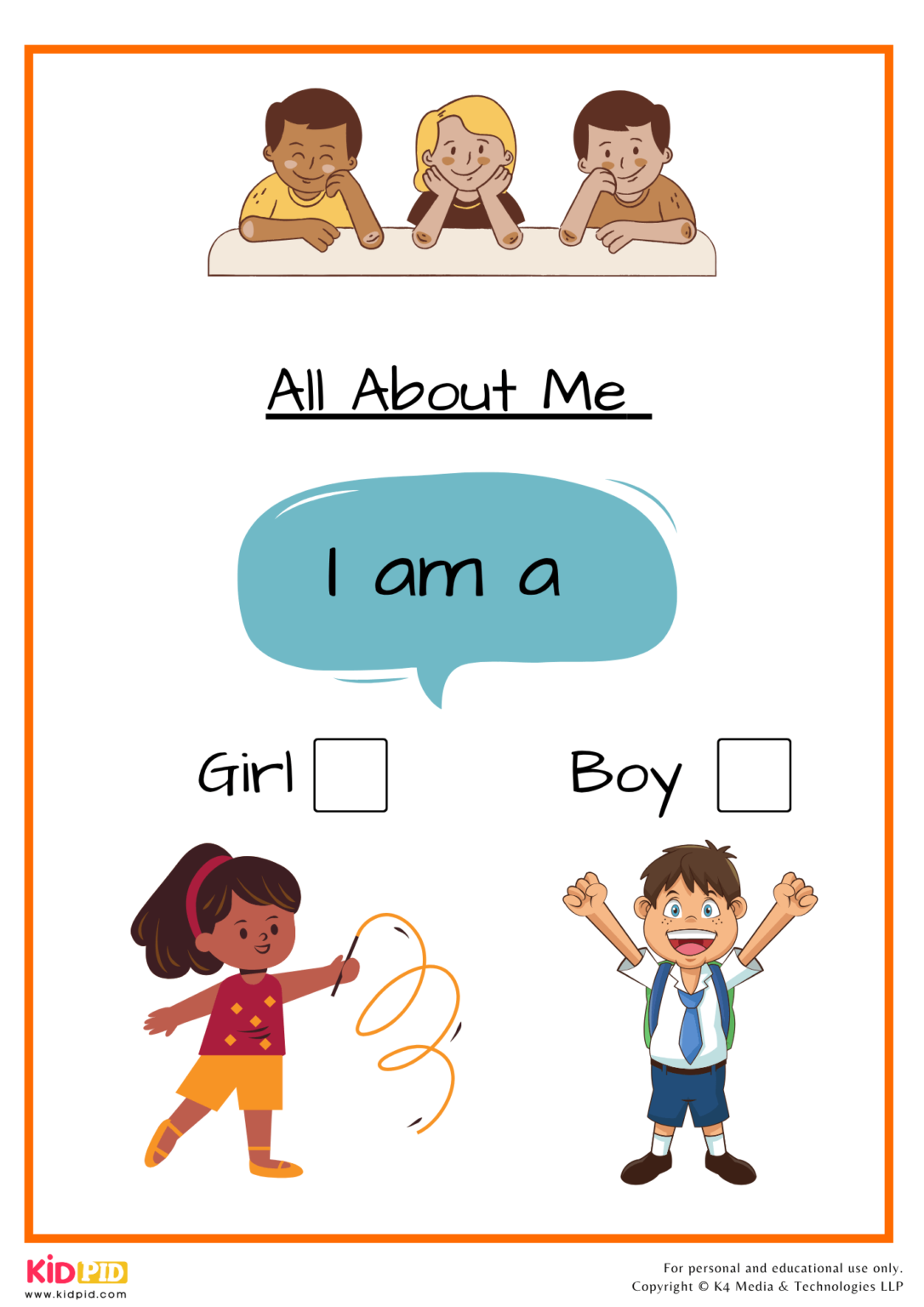 All About Me Workbook - Kidpid