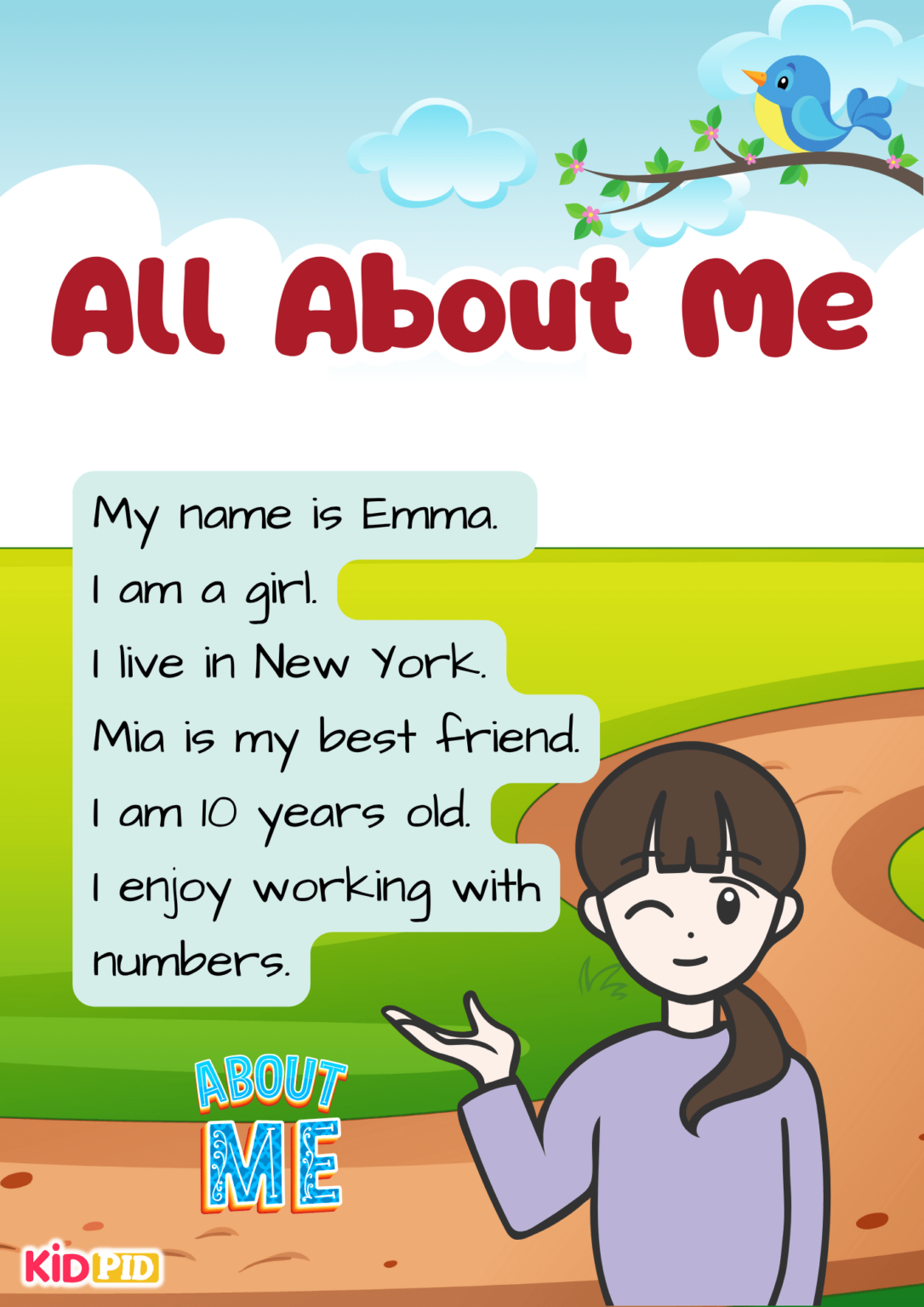 All About Me Workbook - Kidpid