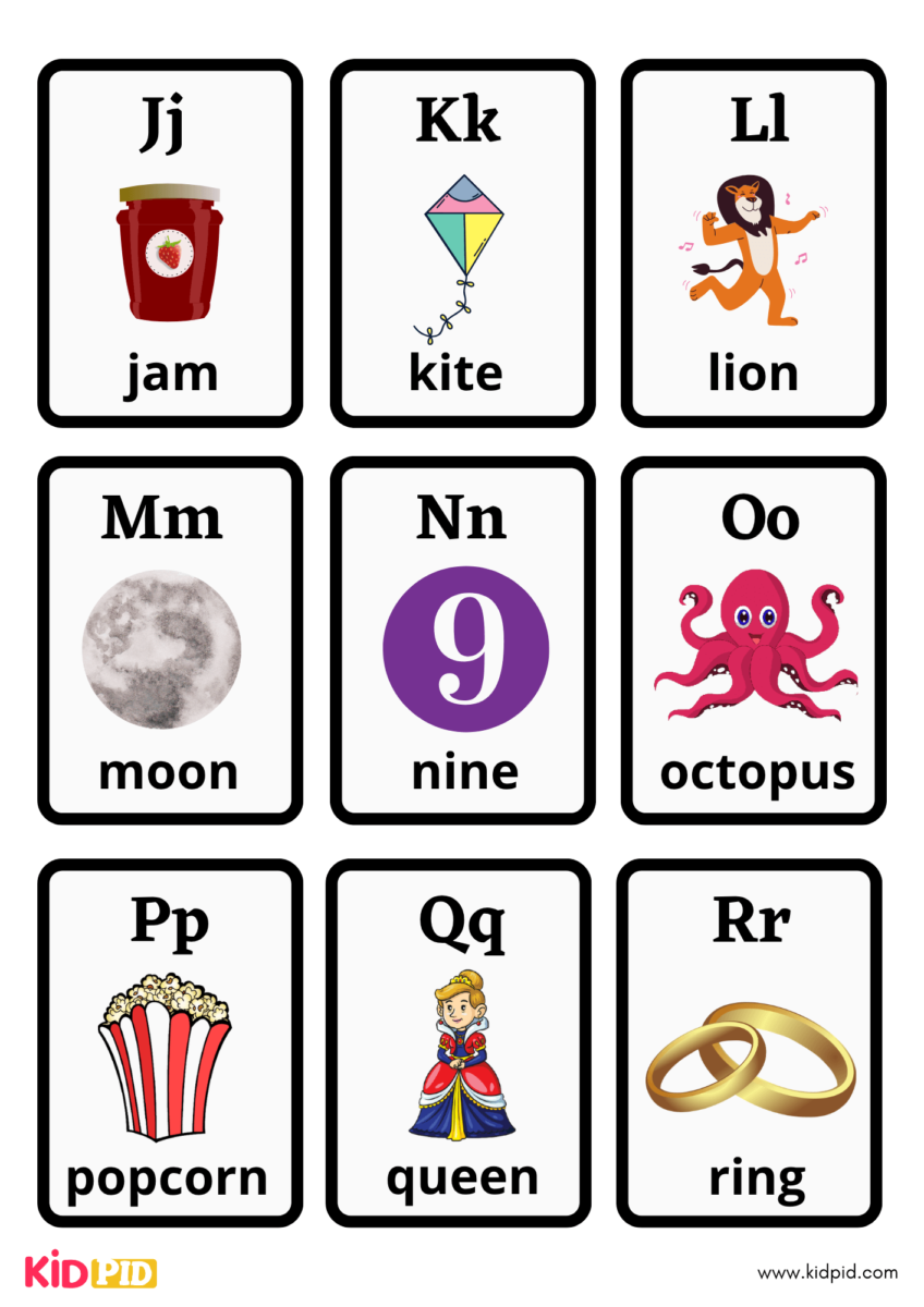 Alphabet Flashcards - Kidpid
