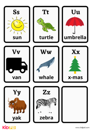 Alphabet Flashcards - Kidpid